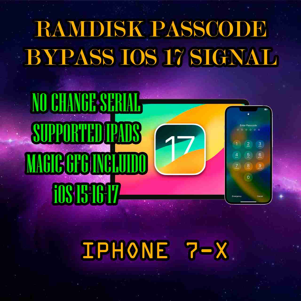 Ramdisk Passcode Bypass signal [iOS 15 / 17